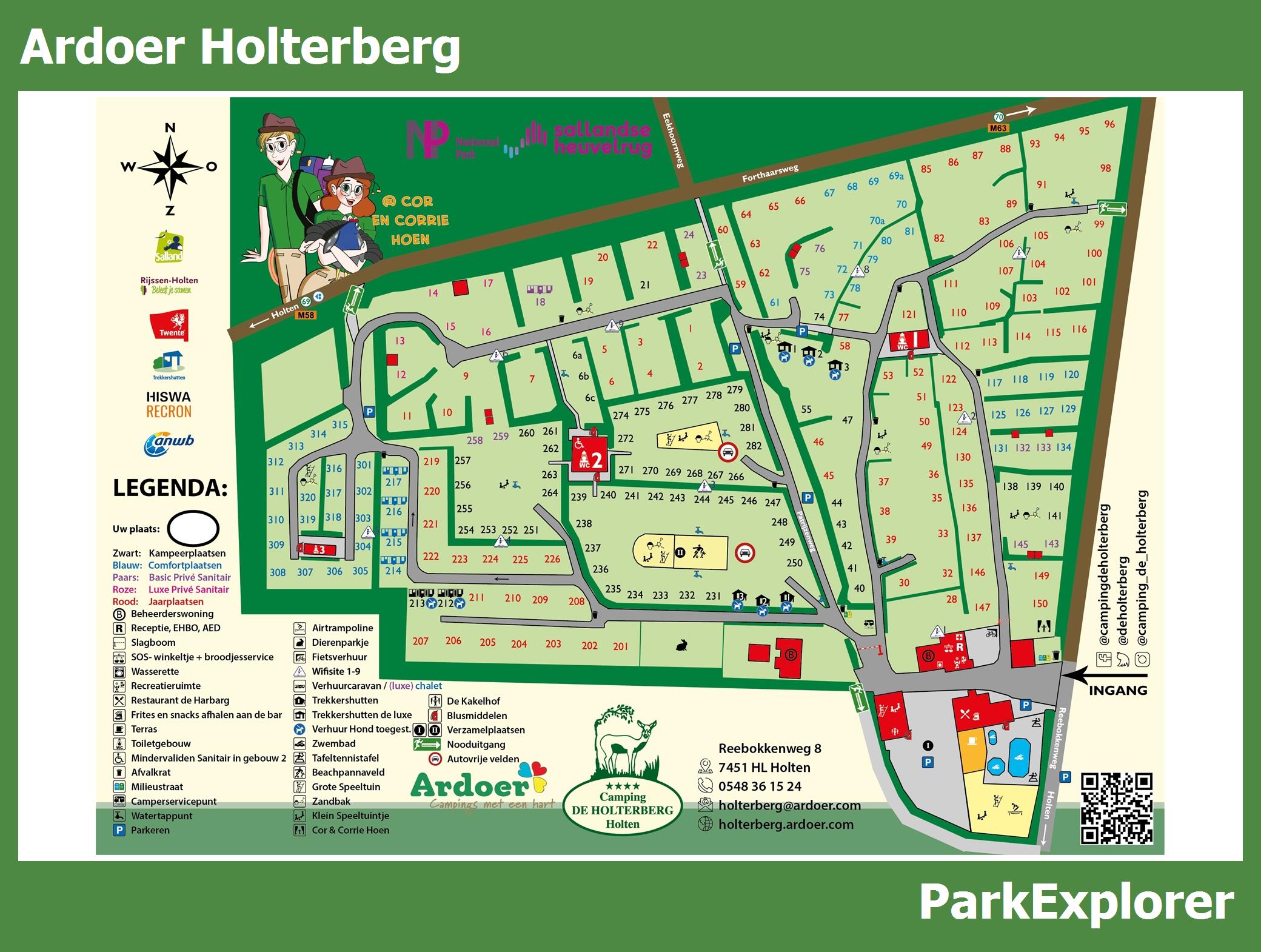 Plattegrond van Ardoer Holterberg | ParkExplorer