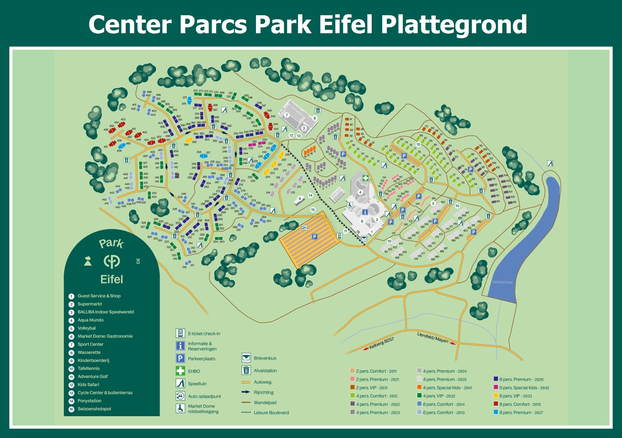 Plattegrond van Center Parcs Park Eifel | ParkExplorer