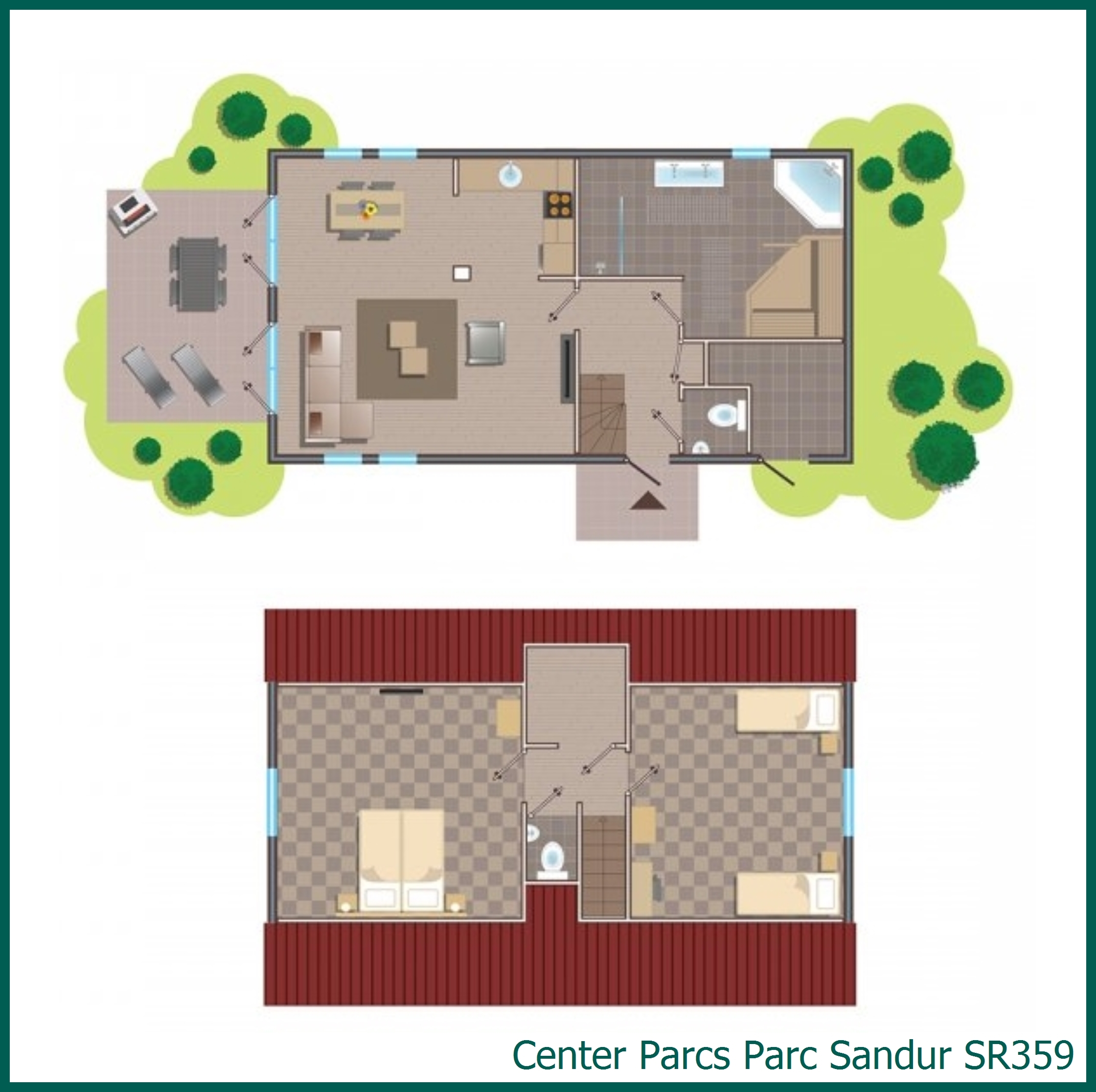 SR359 Center Parcs Parc Sandur VIP Cottage Voor 4 Personen sr359-center-parcs-parc-sandur-vip-cottage-voor-4-personen