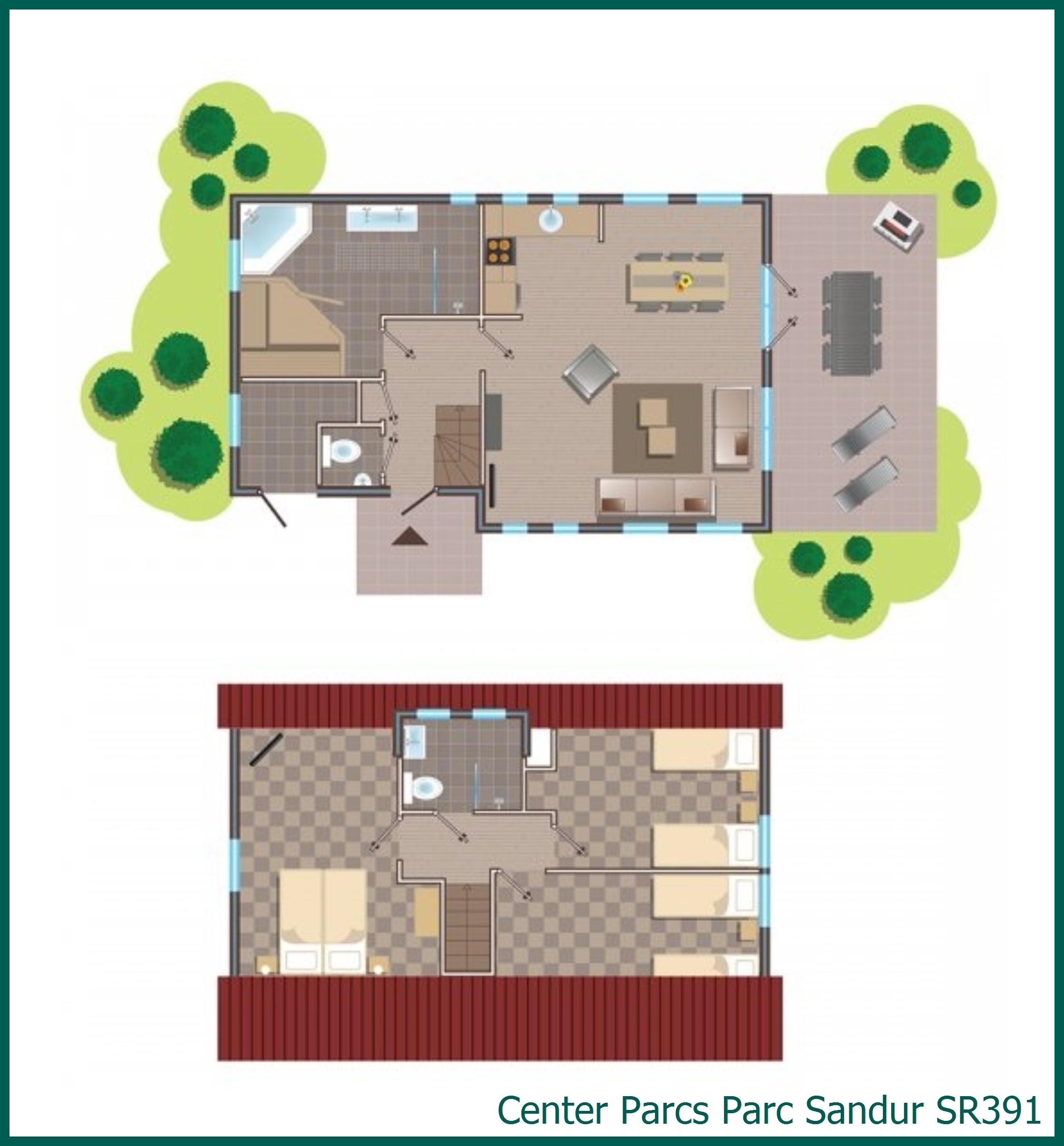 SR391 Center Parcs Parc Sandur VIP Cottage Voor 6 Personen sr391-center-parcs-parc-sandur-vip-cottage-voor-6-personen