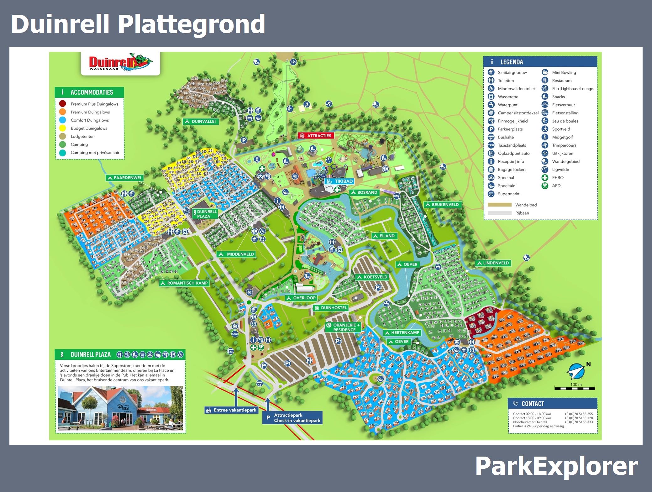 Plattegrond van Duinrell | ParkExplorer