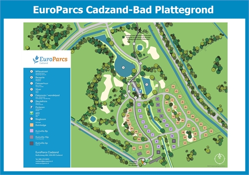 // Plattegrond van EuroParcs Cadzand | ParkExplorer