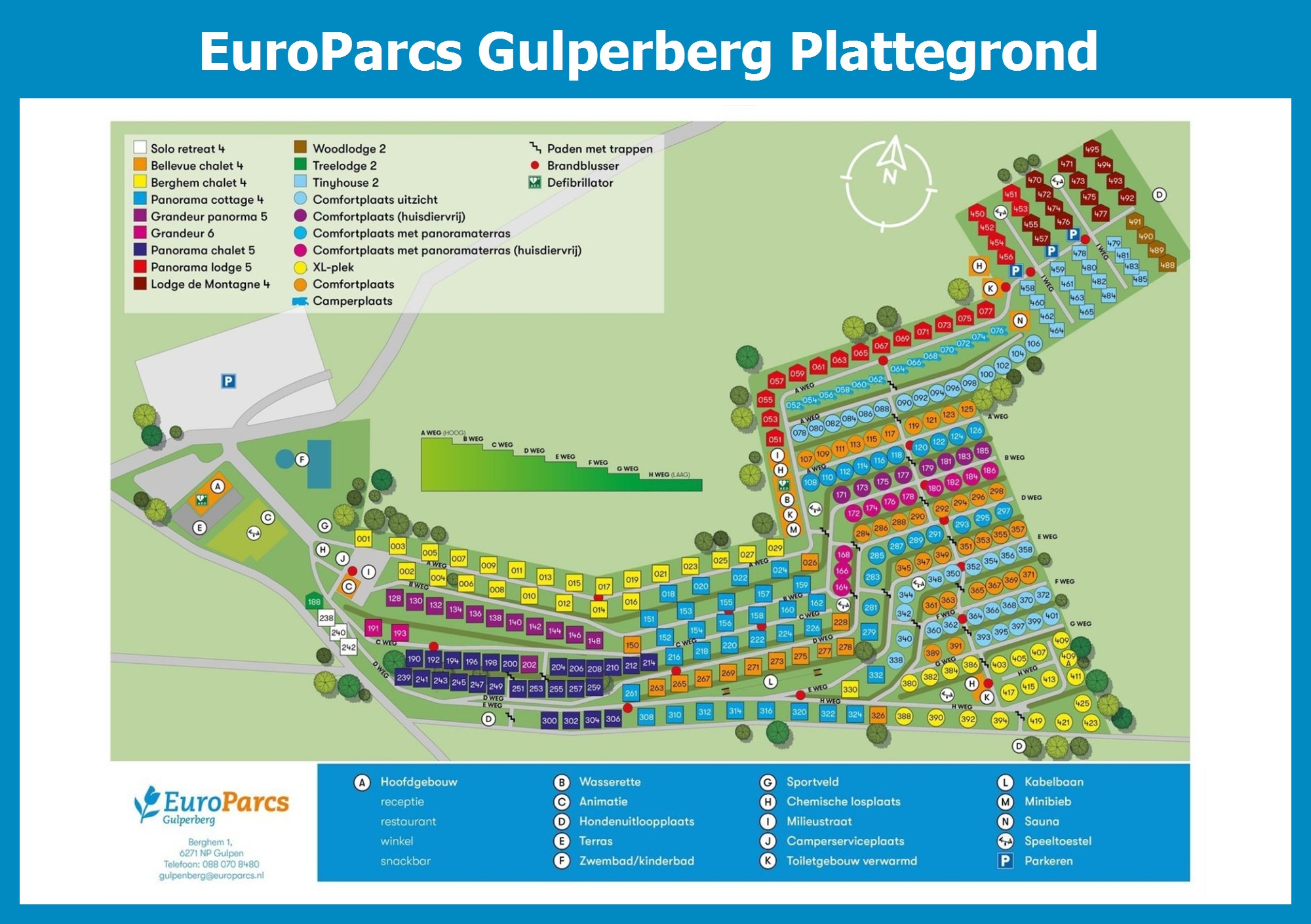 Plattegrond van EuroParcs Gulperberg | ParkExplorer