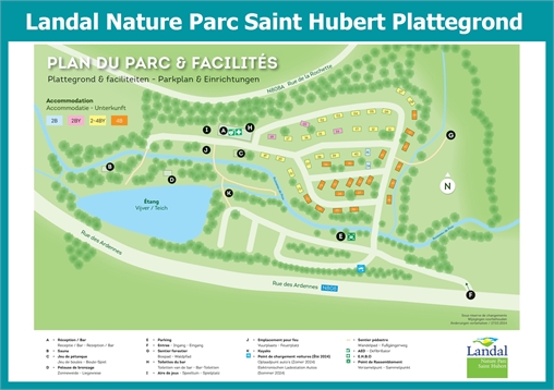 Plattegrond van Landal Nature Parc Saint Hubert | ParkExplorer