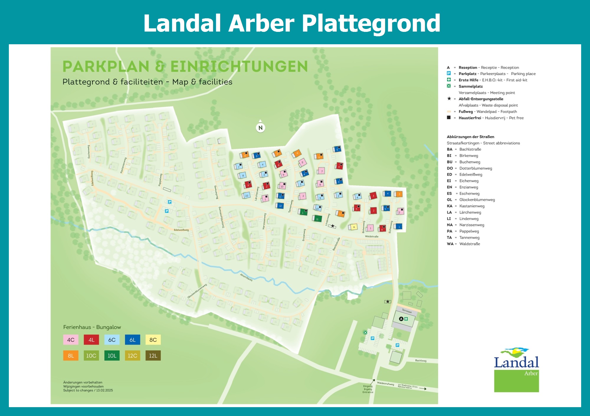 Plattegrond van Landal Arber | ParkExplorer
