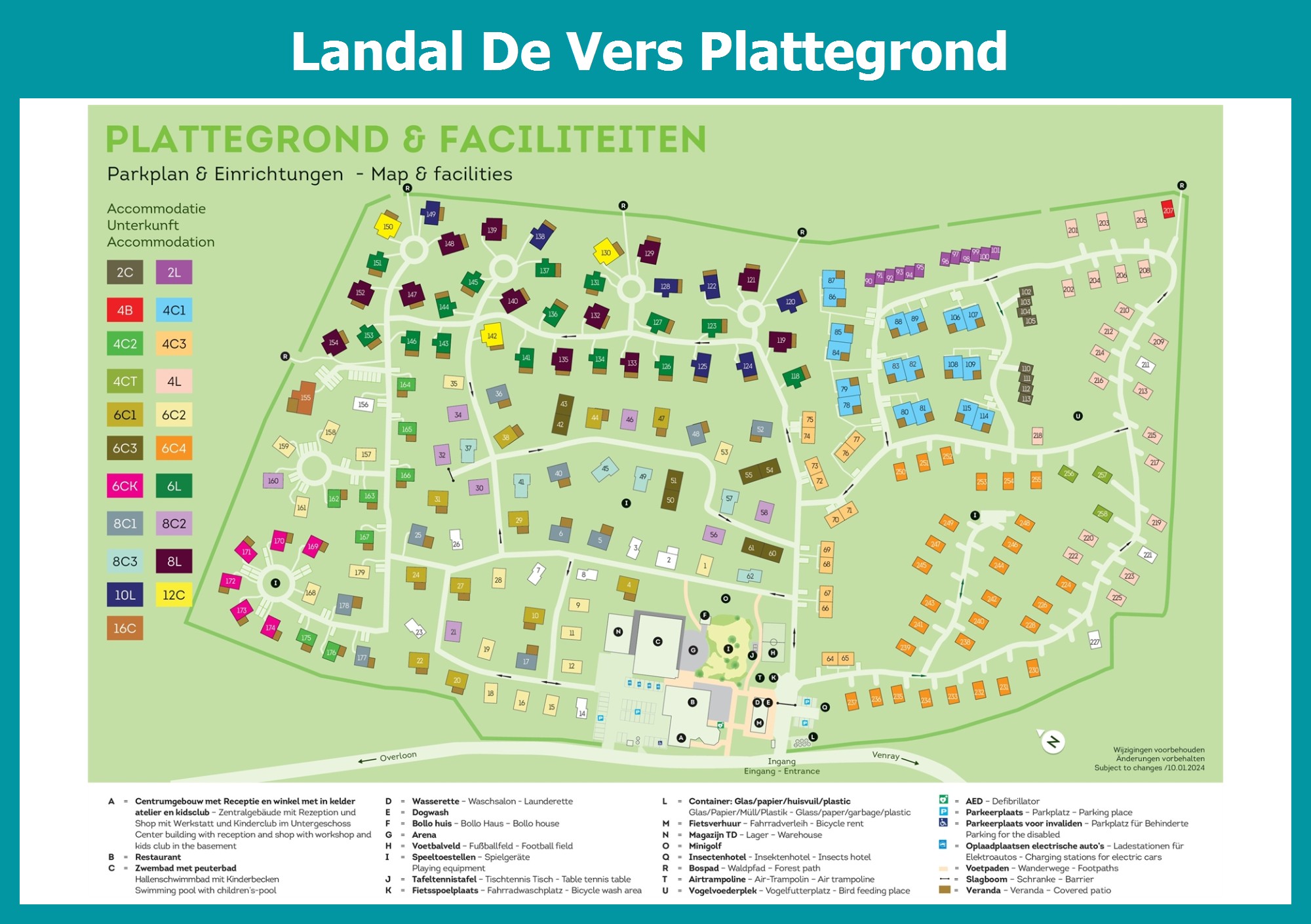 Plattegrond van Landal De Vers | ParkExplorer