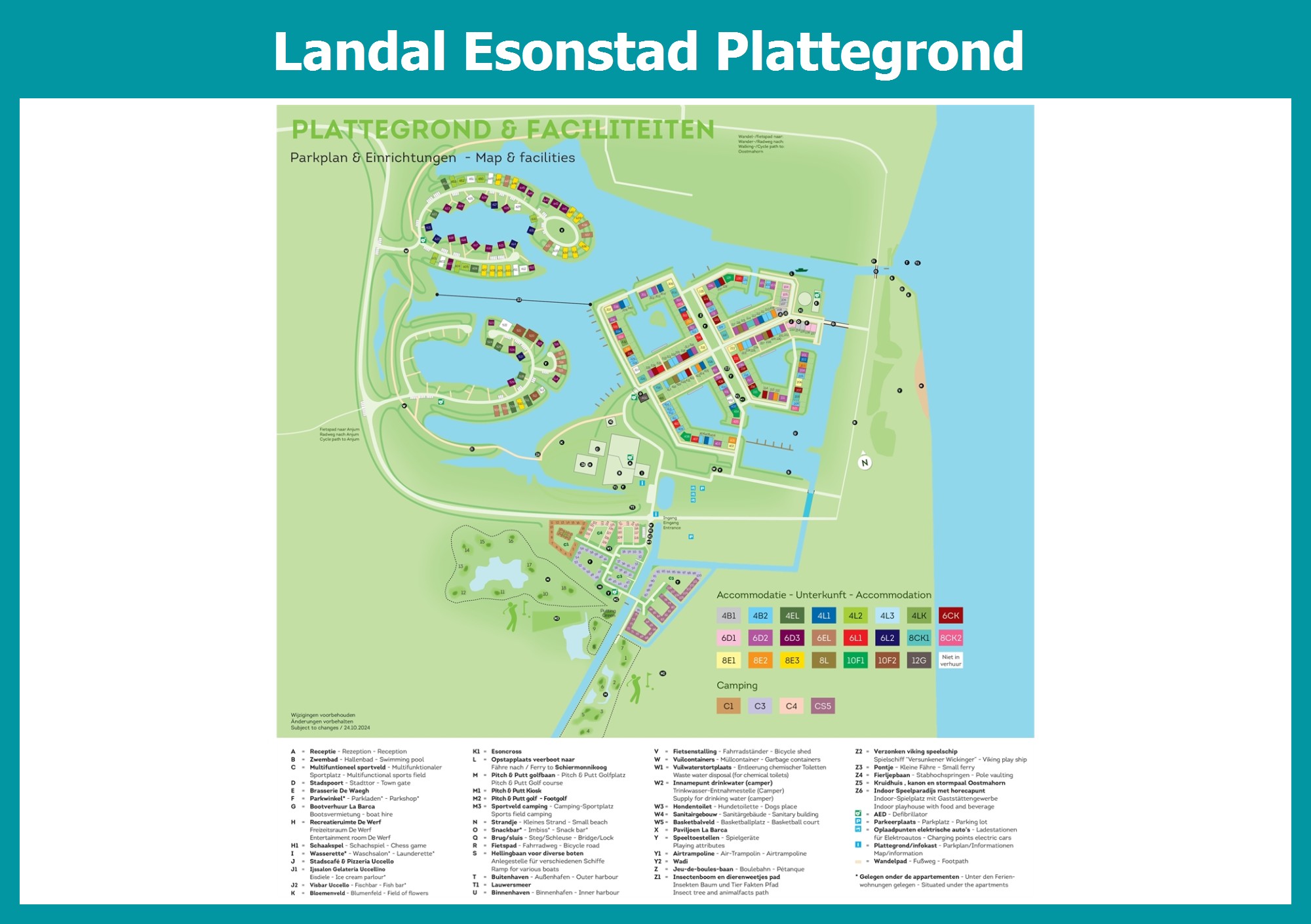 // Plattegrond van Landal Esonstad | ParkExplorer