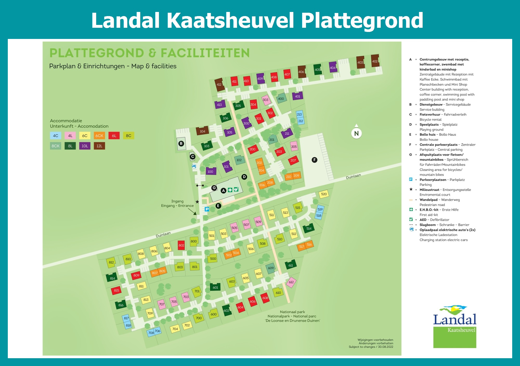 Plattegrond van Landal Kaatsheuvel | ParkExplorer