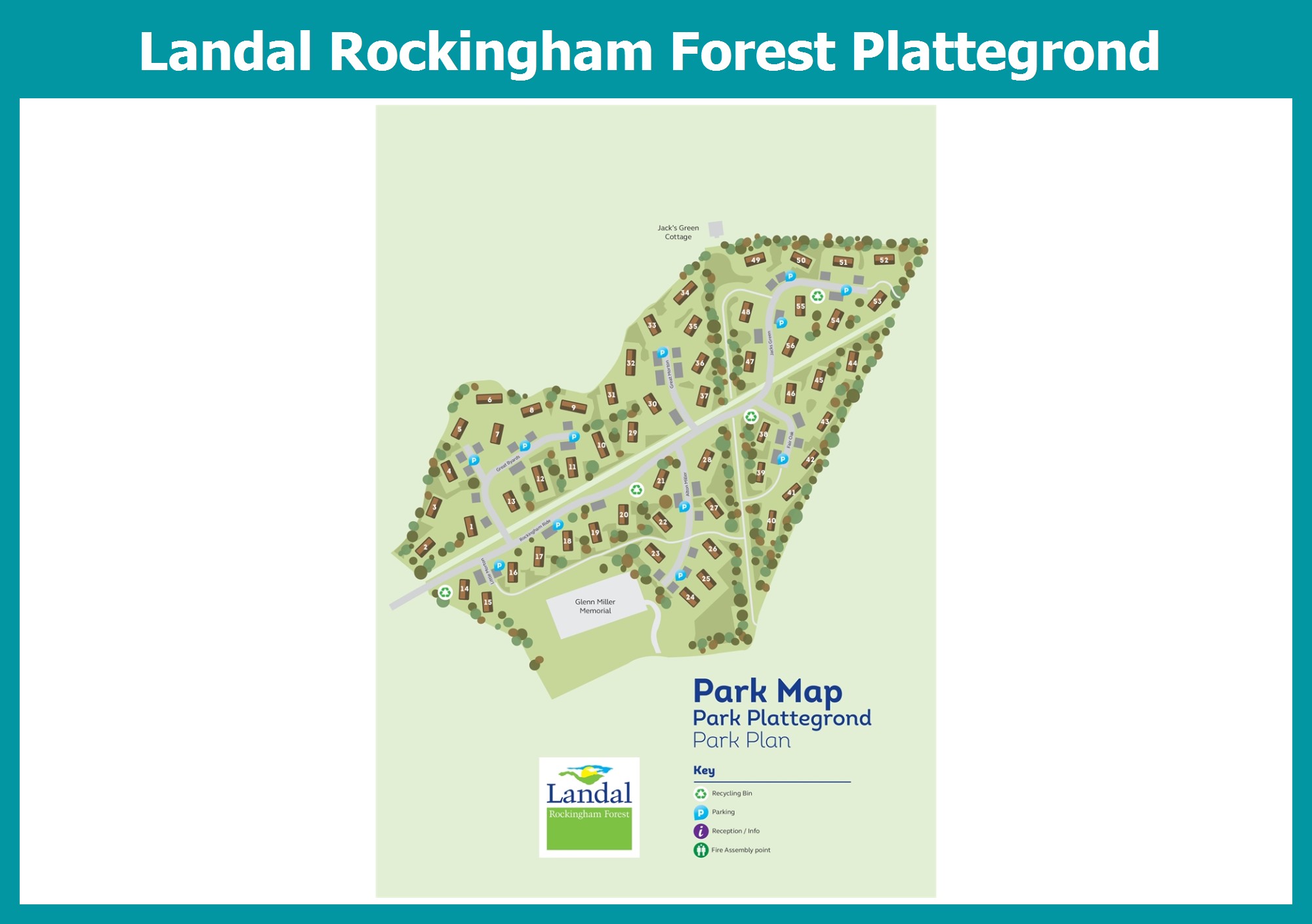 // Plattegrond van Landal Rockingham Forest | ParkExplorer