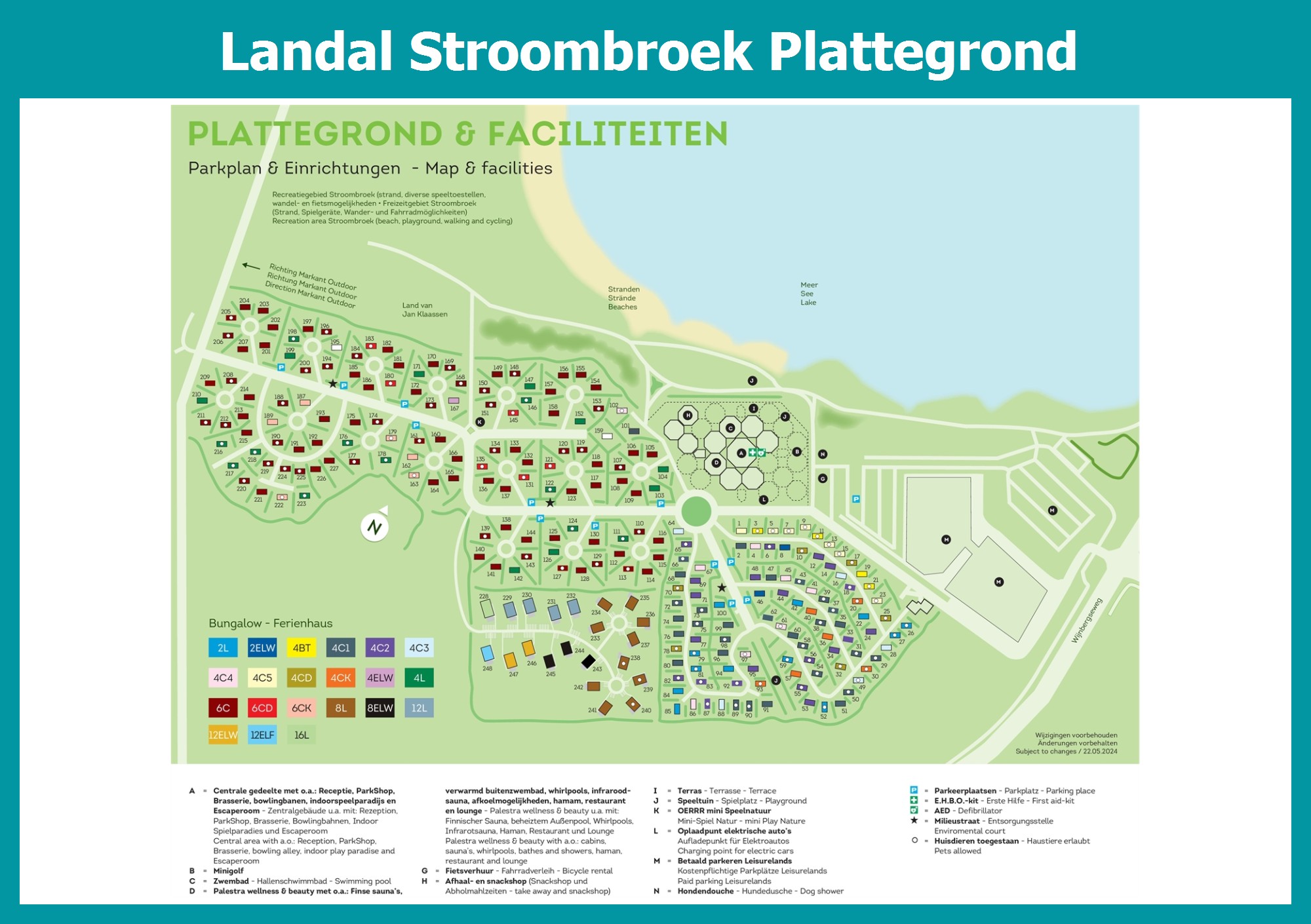 Plattegrond van Landal Stroombroek | ParkExplorer