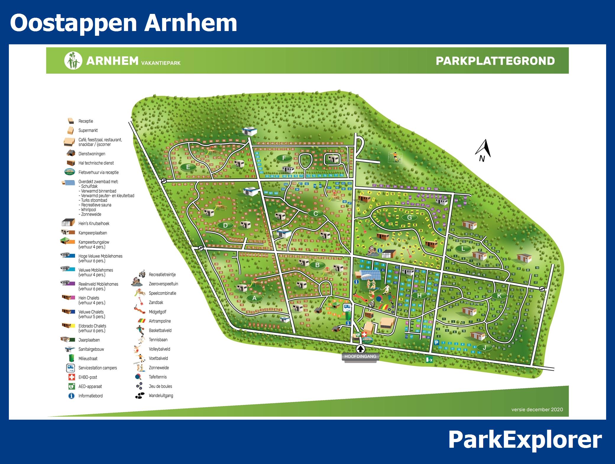 Plattegrond van Oostappen Arnhem | ParkExplorer