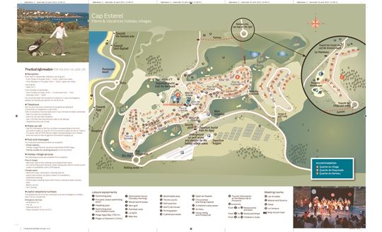 [PX] Park plattegrond van Pierre & Vacances Cap Esterel. - ParkExplorer.nl