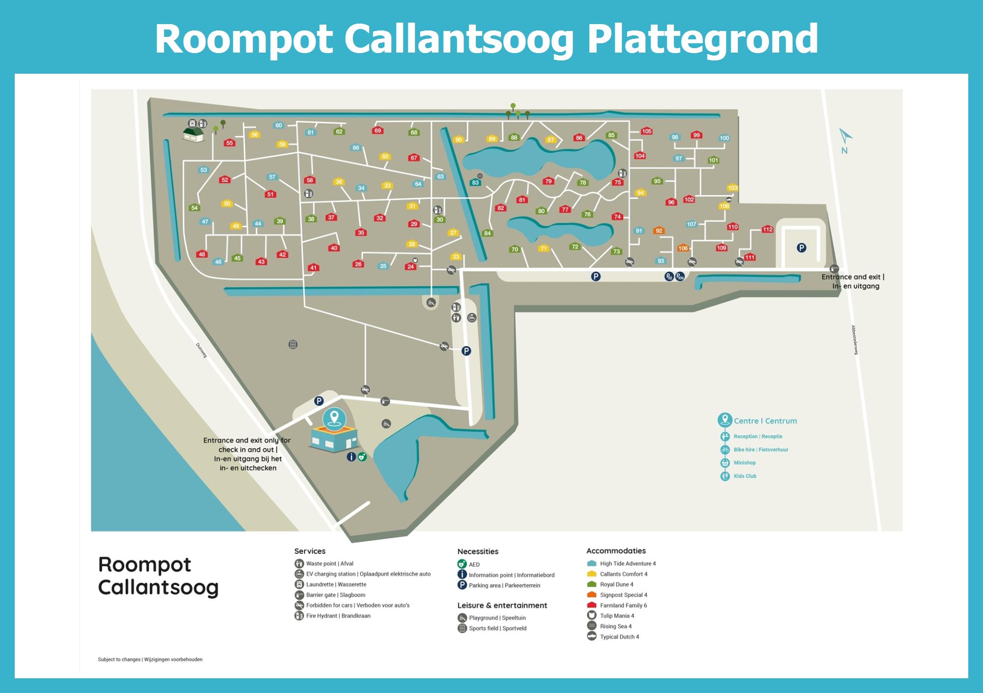 Plattegrond van Roompot Callantsoog | ParkExplorer