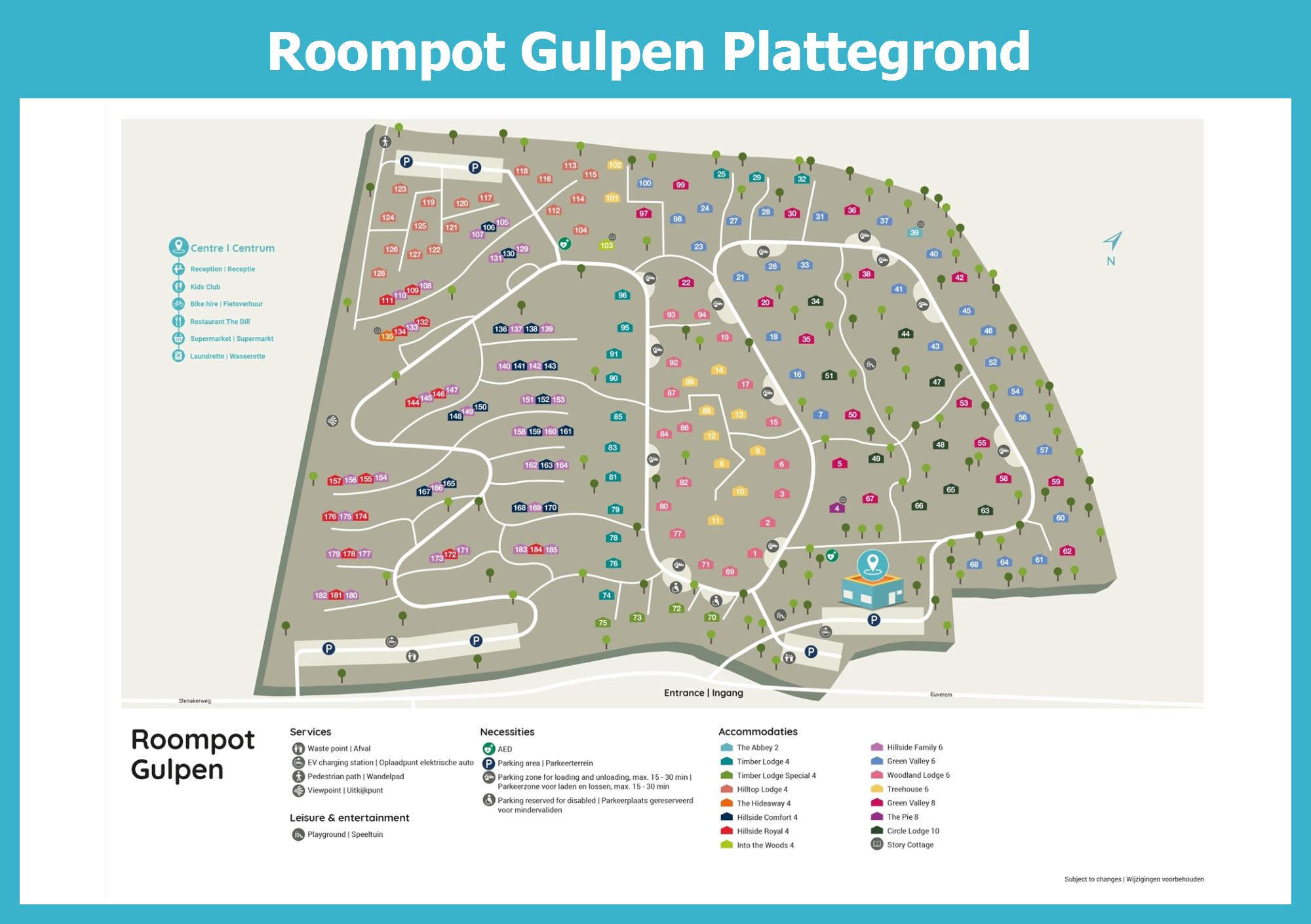 Plattegrond van Roompot Gulpen | ParkExplorer
