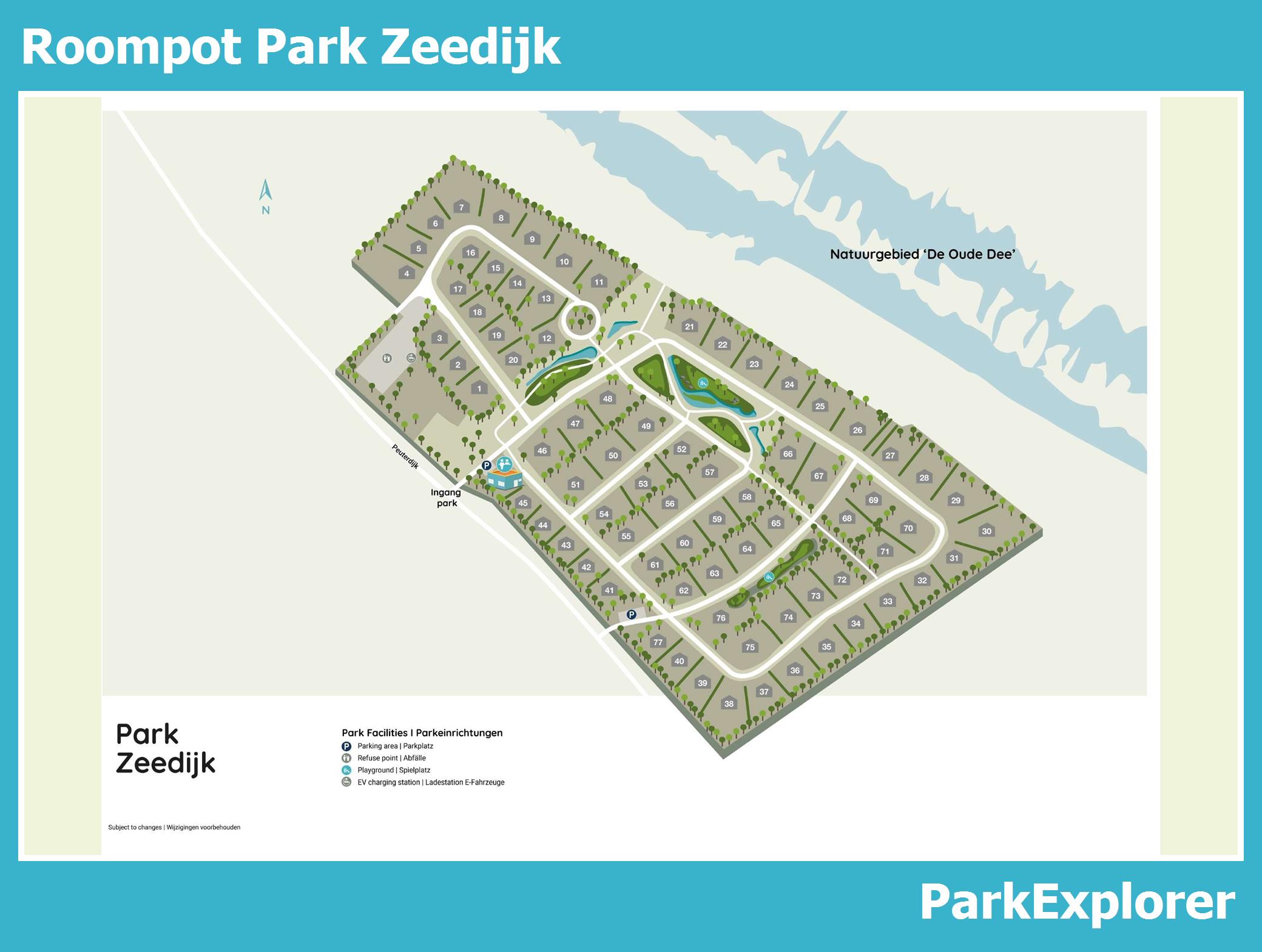 // Plattegrond van Park Zeedijk | ParkExplorer