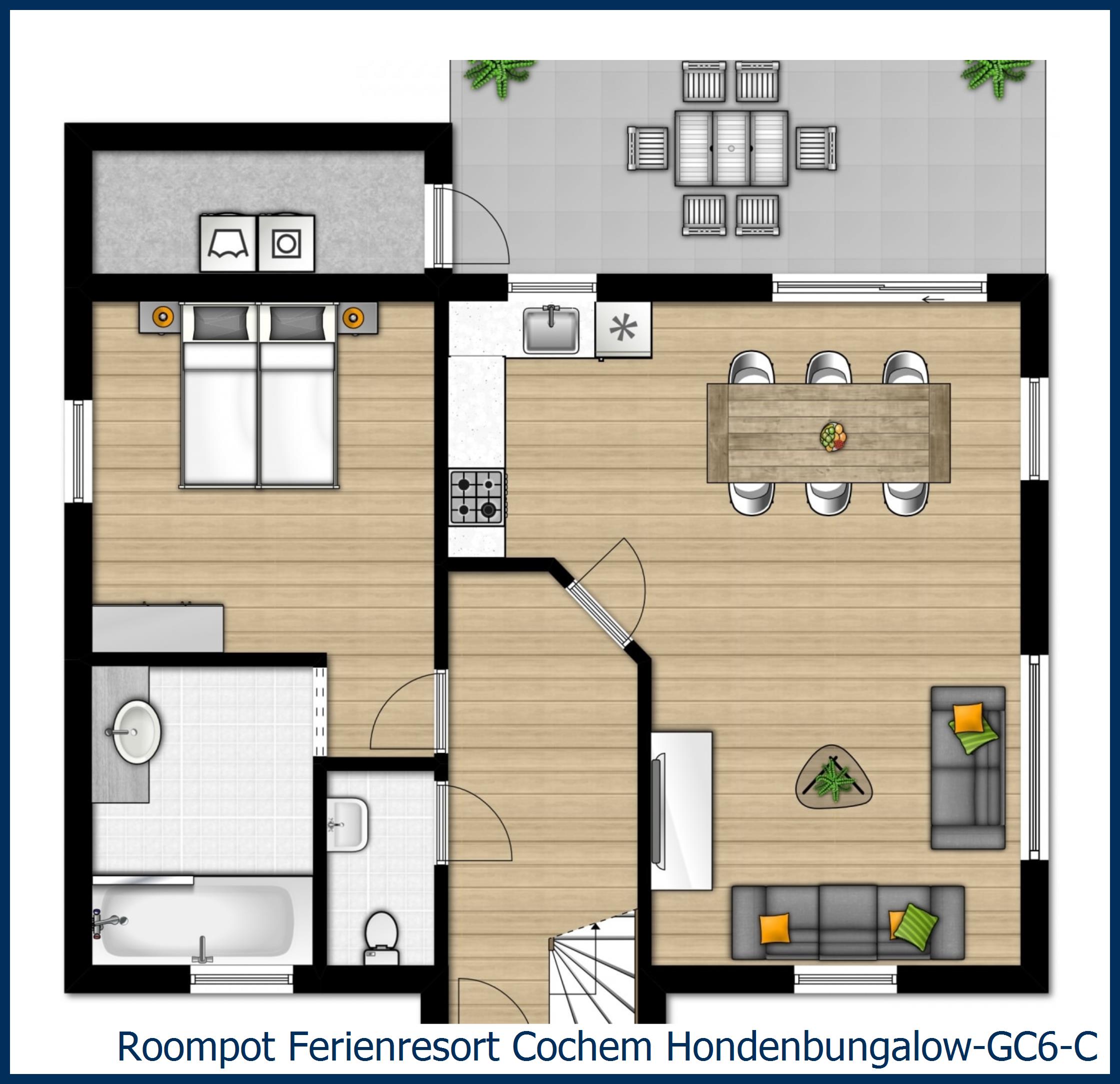 Honden-GC6-Comfort - Landal Cochem - Bungalow voor 6 personen ...