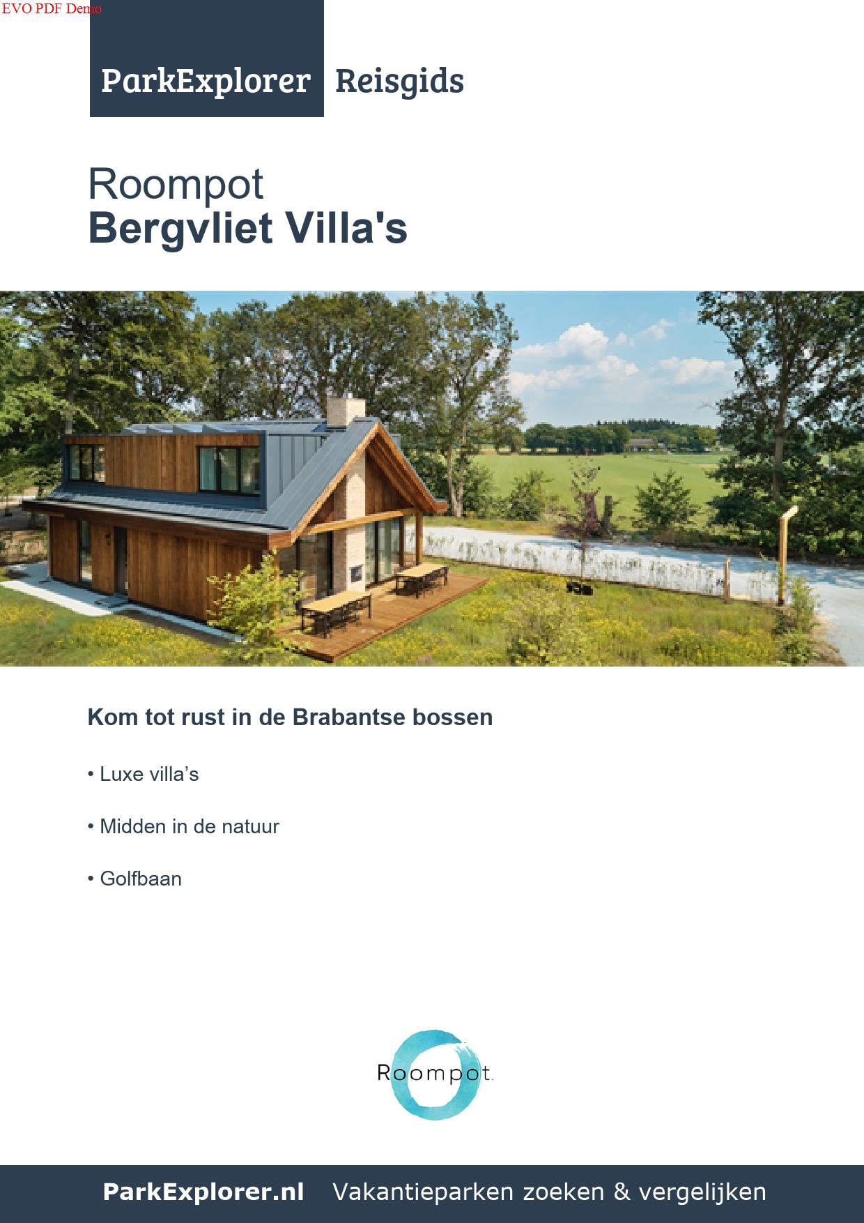 Roompot Bergvliet Villa's Reisgids | ParkExplorer