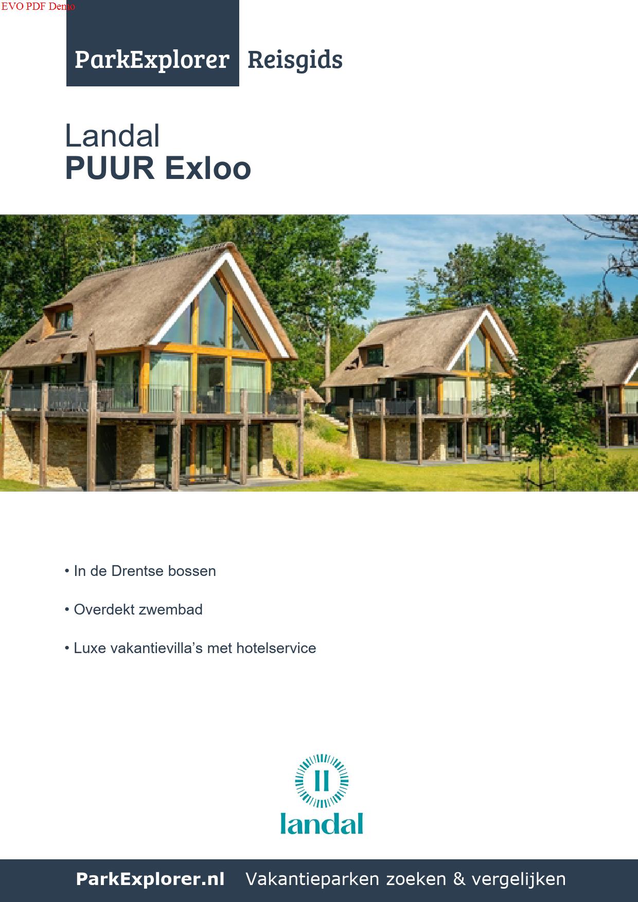 Landal PUUR Exloo Reisgids | ParkExplorer